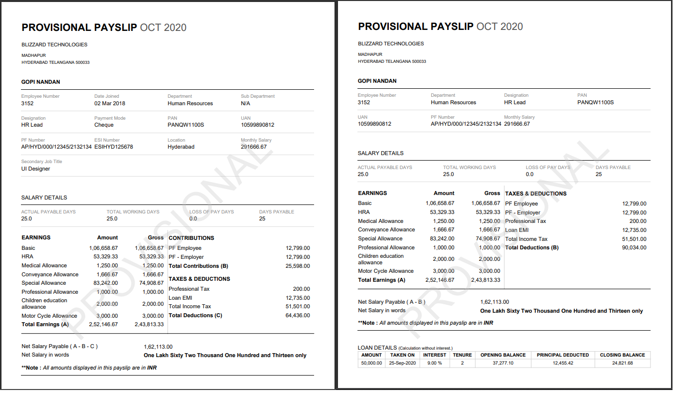 Configuring payslip settings on Keka – KekaHR Help Center